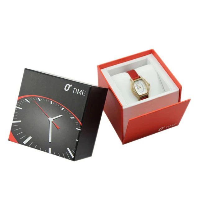 Custom Watch Box Printed Cardboard Fancy Watch Gift Packaging ...